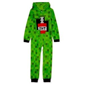 Mojang | Pajamas | Minecraft Mojang 220 Hooded Pajama Tnt Sleeper Boys ...
